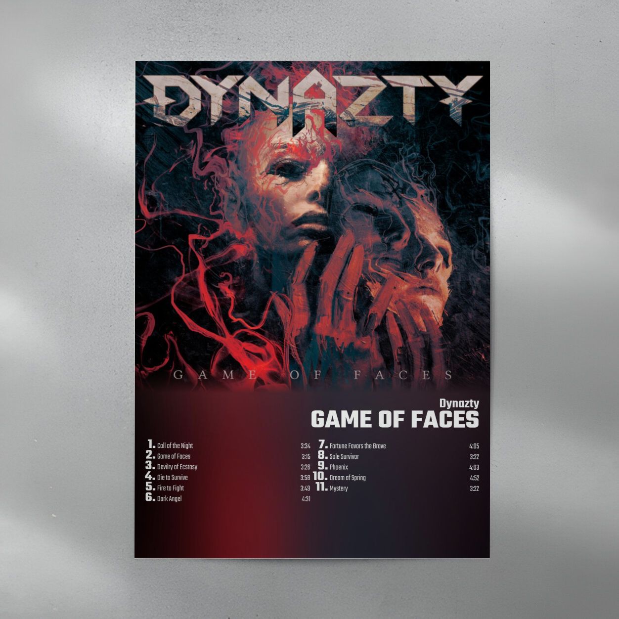 Dynazty - Game of Faces | Album Cover Poster