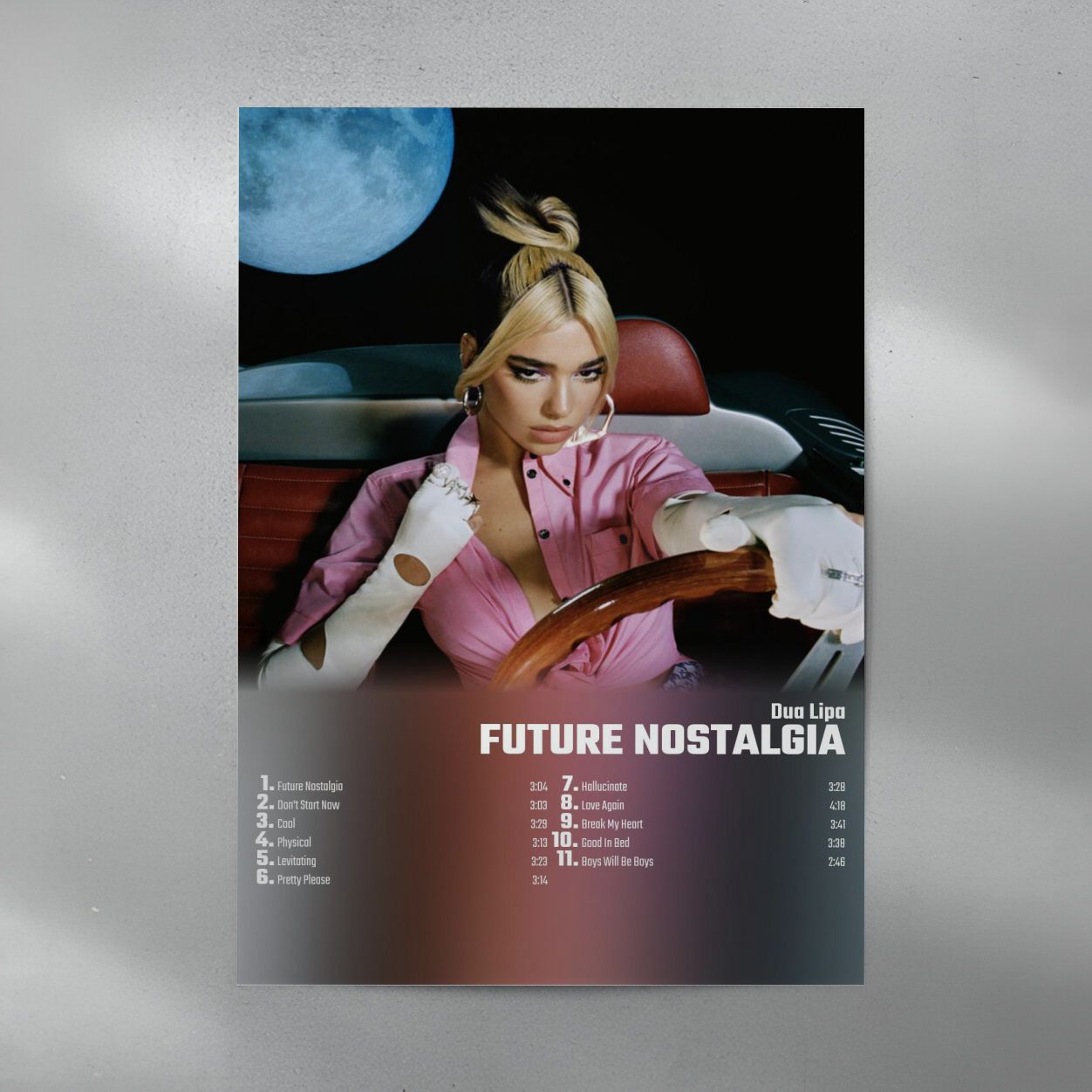 Dua Lipa - Future Nostalgia | Album Cover Poster
