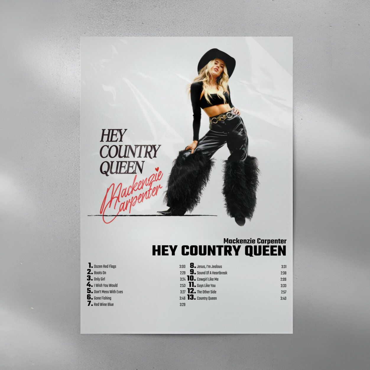 Mackenzie Carpenter - Hey Country Queen | Album Cover Poster