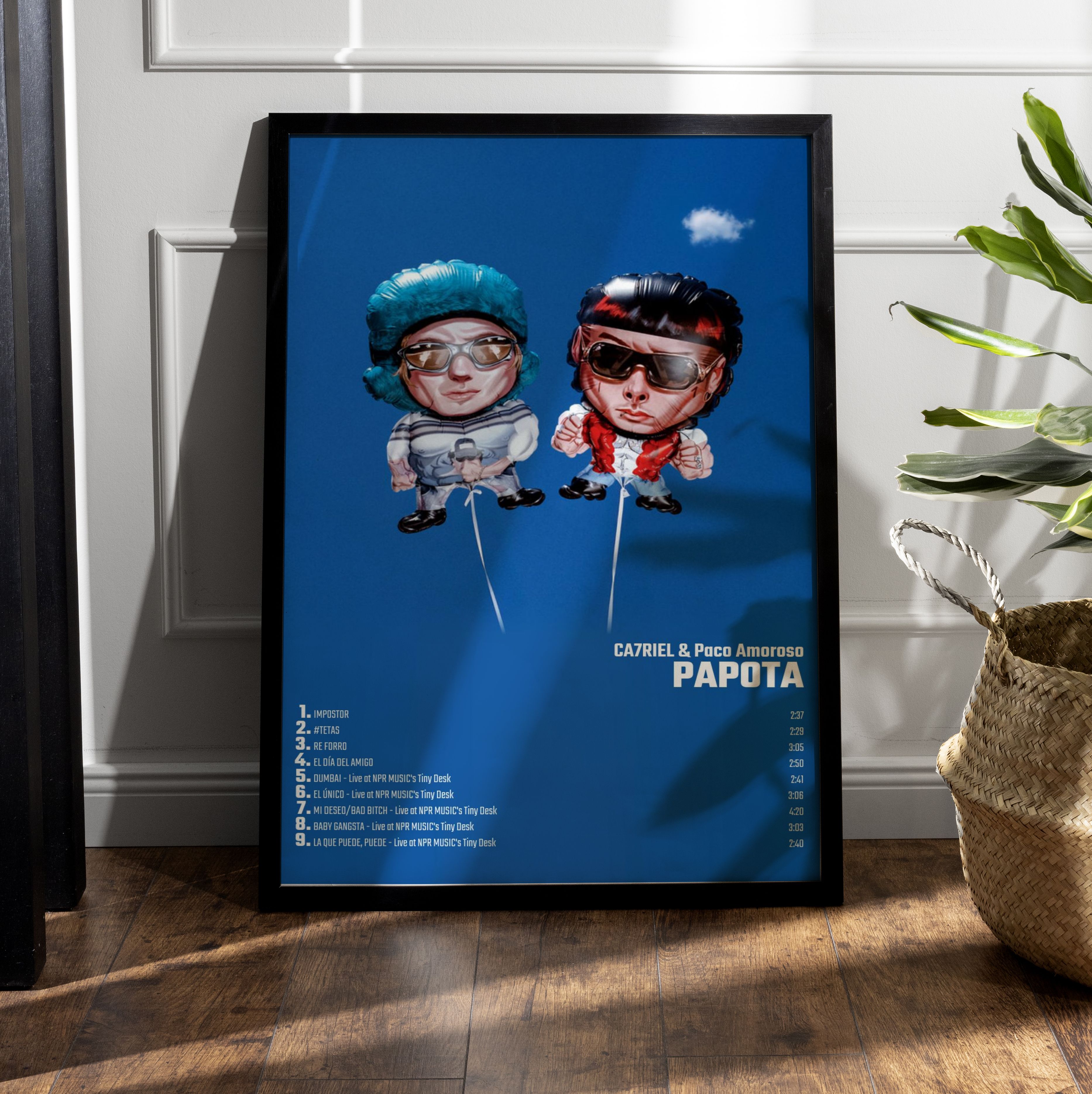 CA7RIEL & Paco Amoroso - PAPOTA | Album Cover Poster